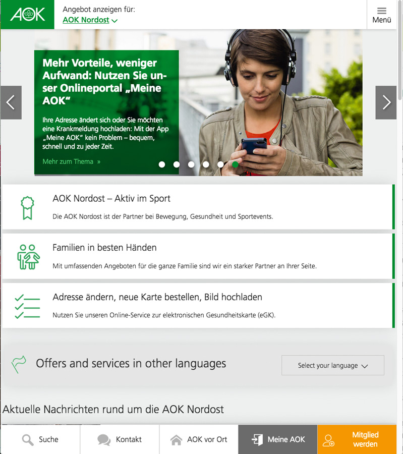 AOK stets einfach erreichbar - Schwerin Live